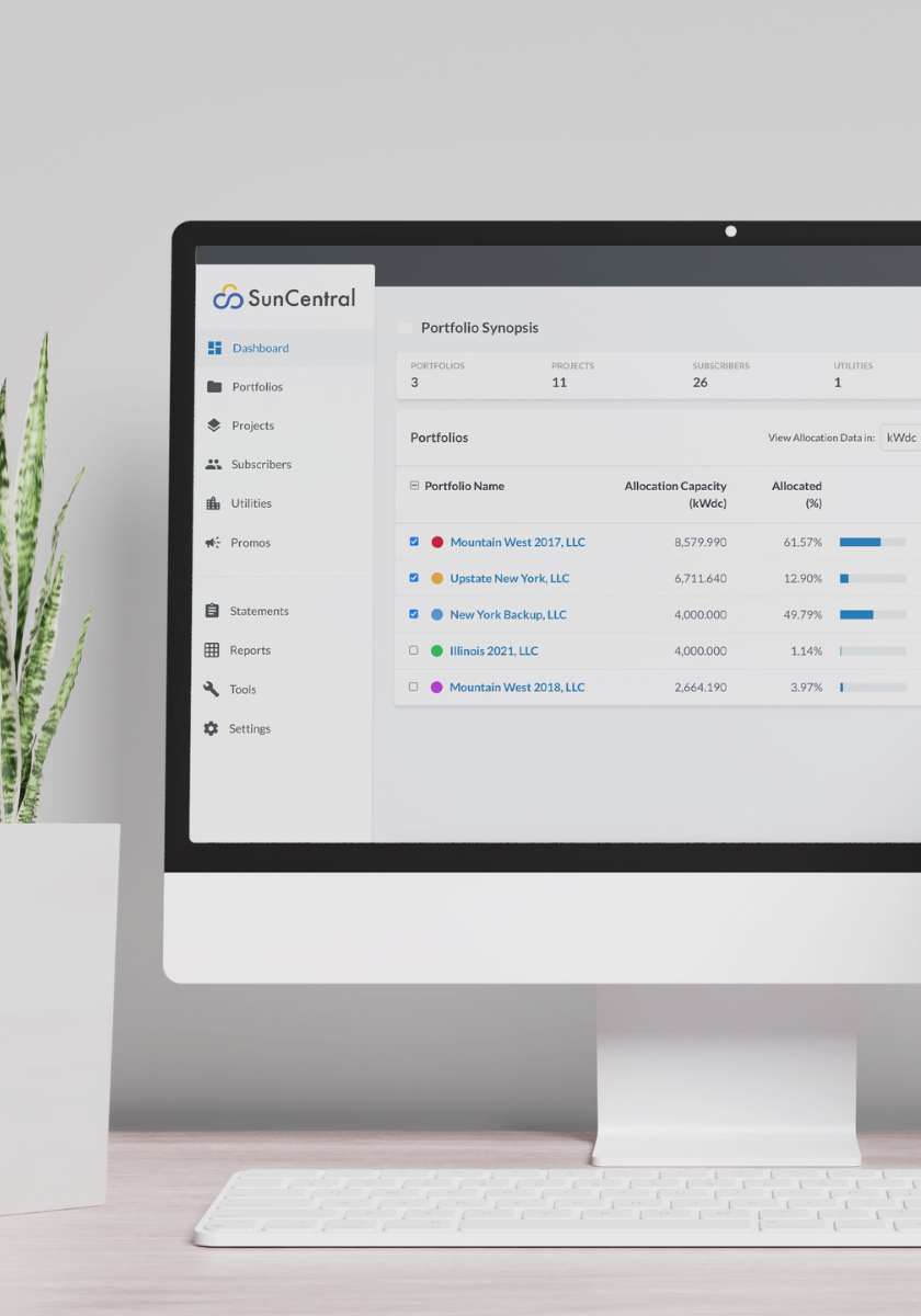 Community Solar Software Solutions - SunCentral